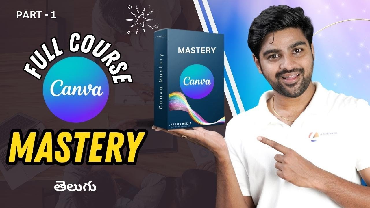Canva FULL course in telugu | PART 1 #canva #canvaeducation #course # ...
