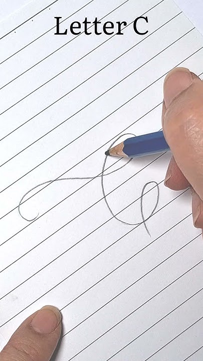 How To: Simple Calligraphy and Hand Writing letter C With a Pencil ...