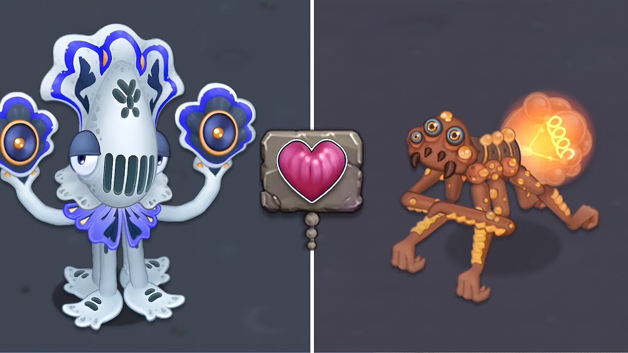 Rare Cranchee & Rare Bulbo - All Animations & Breeding (My Singing ...