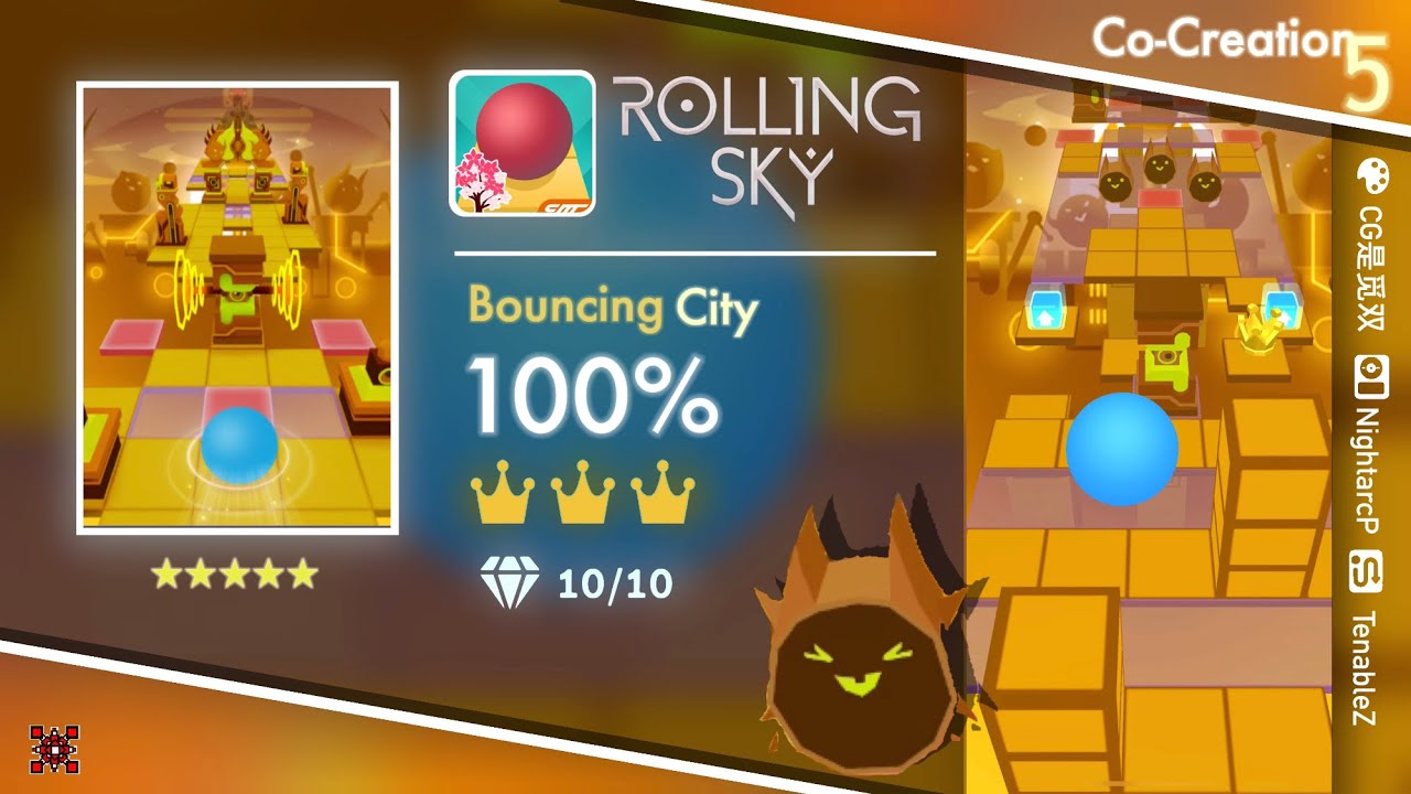 [Co-Creation] Bouncing City | Rolling Sky. - YouTube