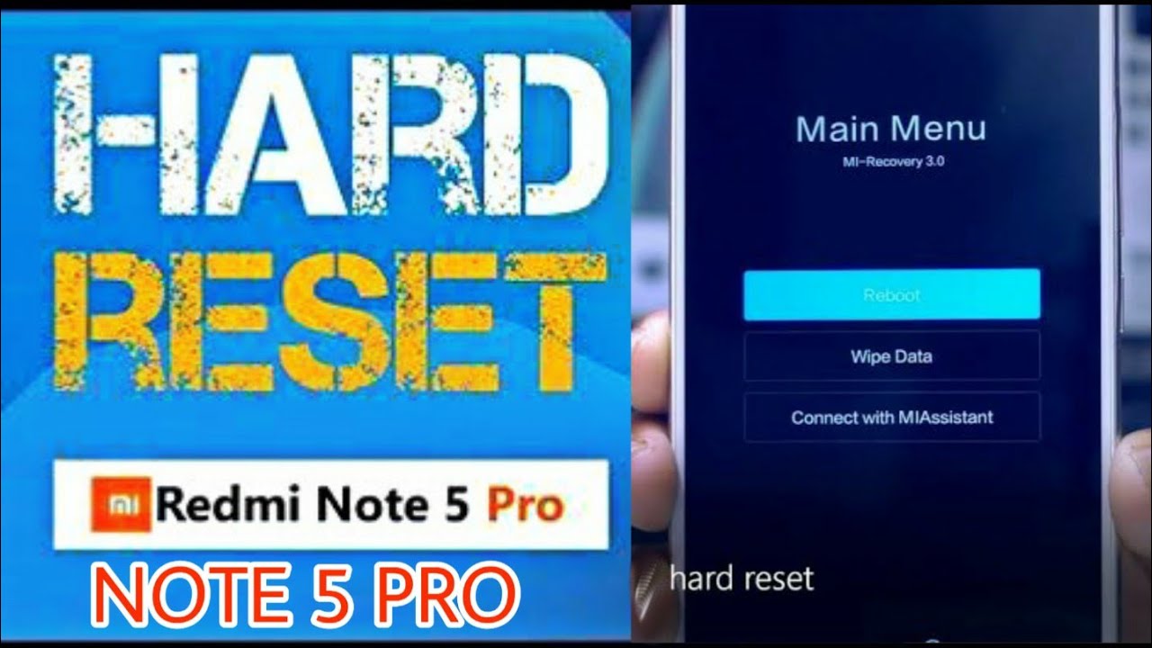 Redmi Note 5 Pro Hard Reset | Unlock Pattern And Pin Lock - YouTube