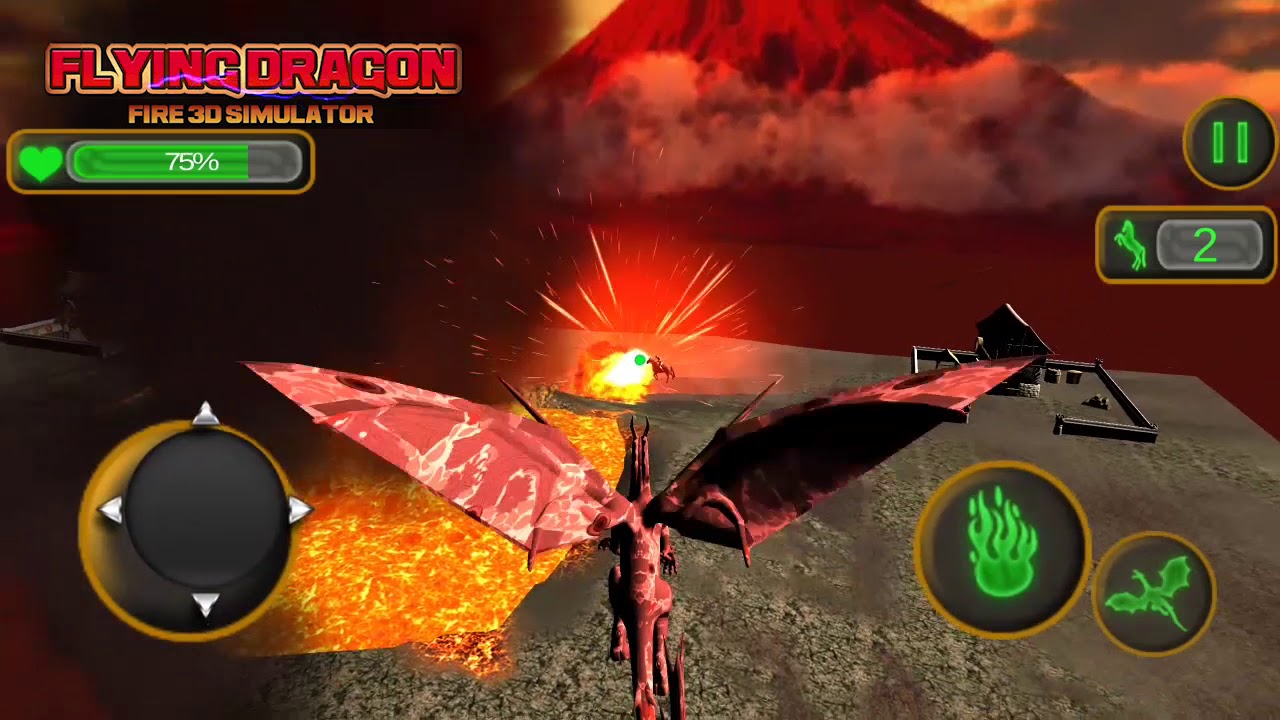 Flying Dragon Fire 3D Simulator - YouTube