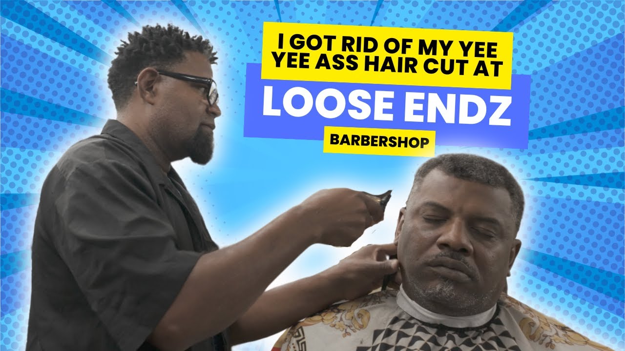 I got rid of my yee yee haircut at Loose Endz Barbershop! - YouTube