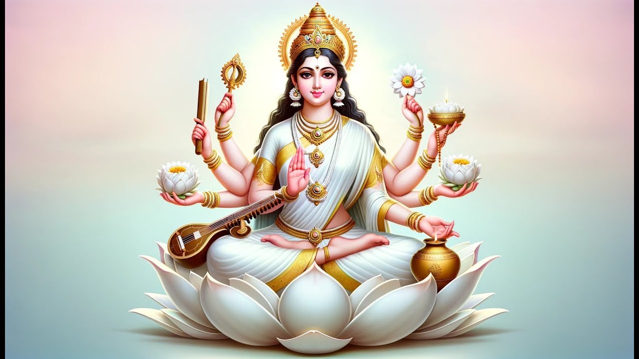 Om Aim Hreem Hreem Kleem Kleem Houm Saha 1008 times | Saraswati Mantra ...