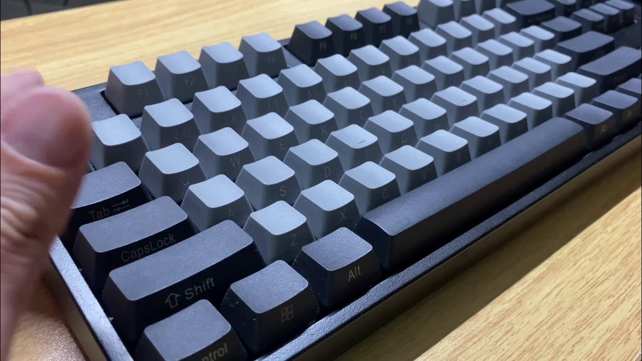 일단 듣고 구매하길 바라는 아콘 Archon K77 저소음 적축 타건음 - YouTube