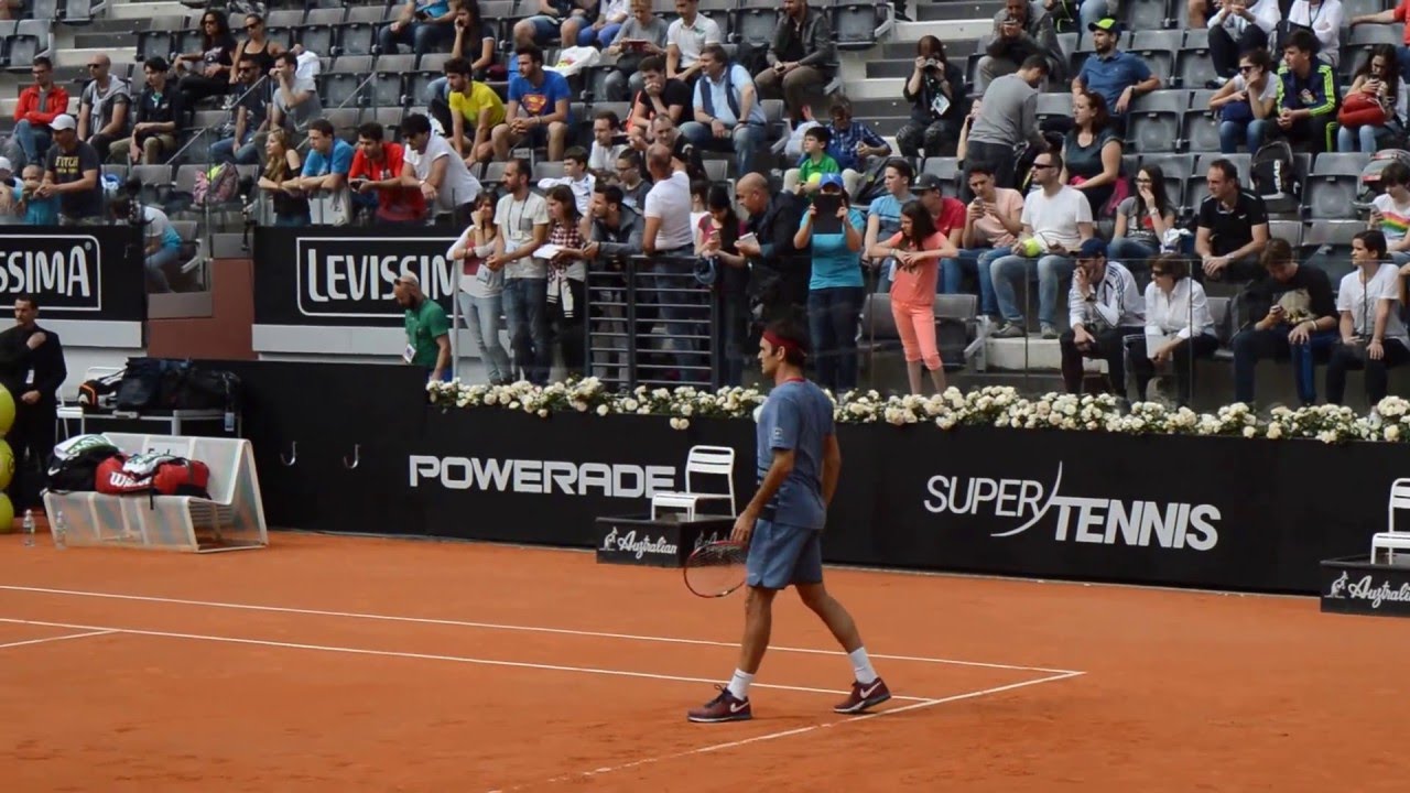 Roger Federer training Atp Rome may 11, 2016 2/2 - YouTube
