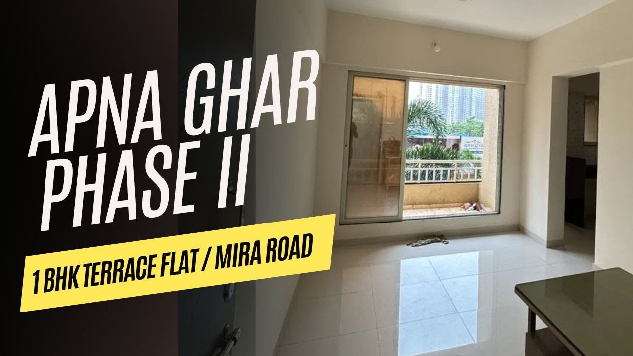 Your perfect 1BHK terrace in Apna Ghar Phase 2, Mira Road. 550 sq. ft. at 64 Lakh. Act now ...