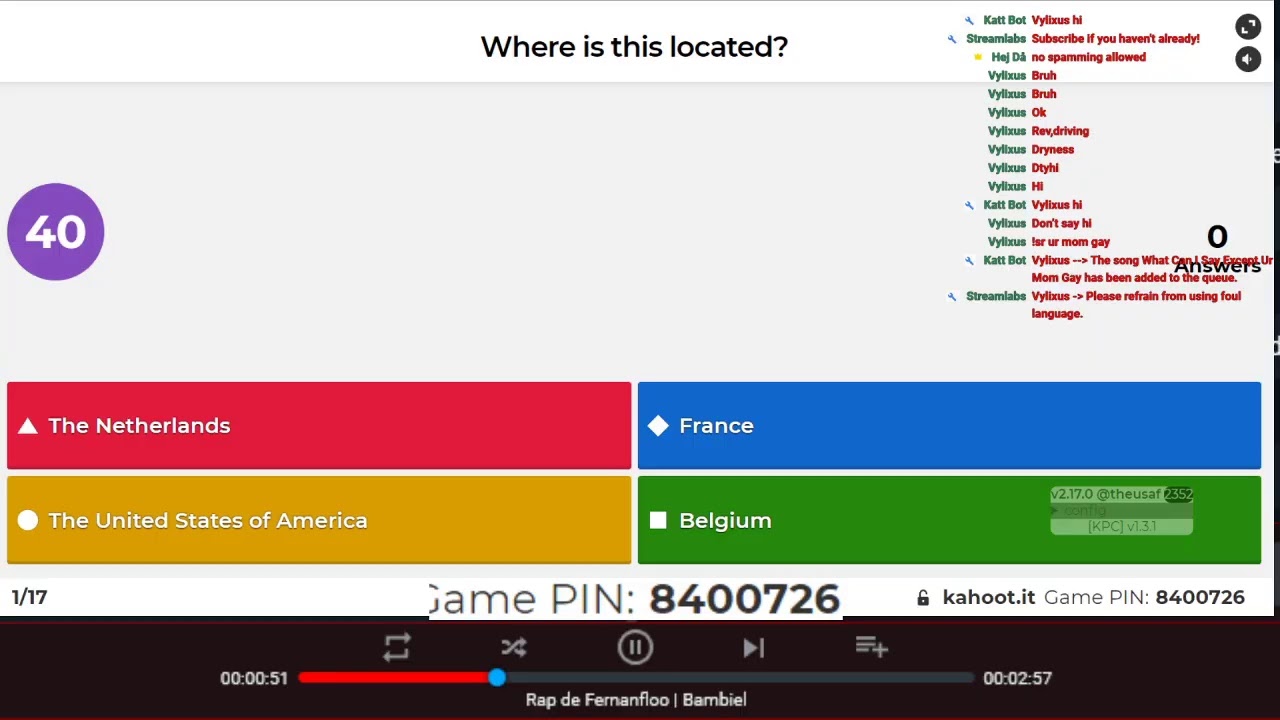 Kahoot Live stream with viewers 2021-06-22 SONG REQUESTS ON! (!sr ...