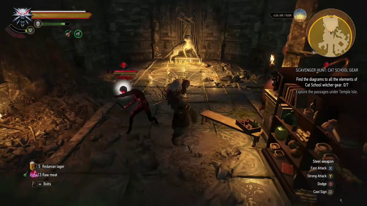 The Witcher 3 - Mad Kiyan (Lucky Kill) - Cat School Gear - YouTube