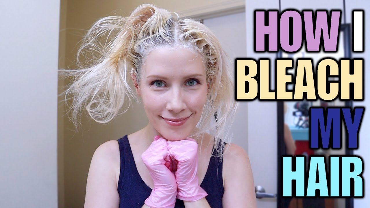 How I Bleach My Hair - YouTube