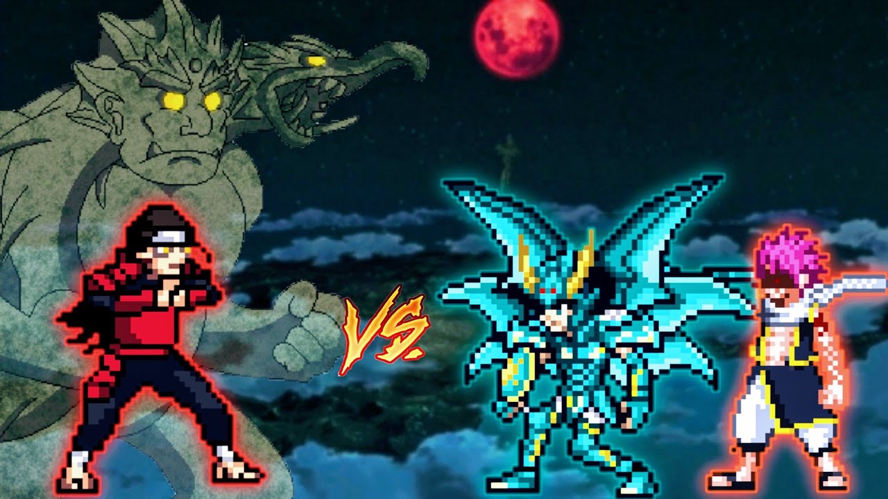 Hokage Hashirama OP VS Dragon Shiryu(All Form) & Natsu Buffed(All Form ...