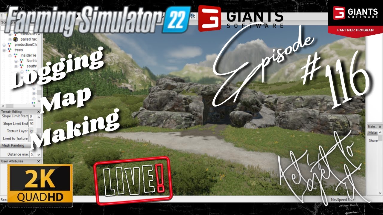Farming simulator 22 Forestry AKA Logging map making, terraforming ...