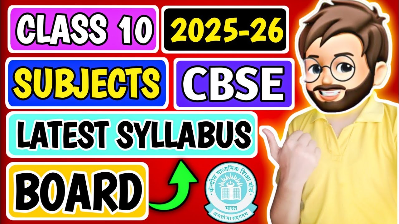 Class 10th New Syllabus 2025-26 🔥 Cbse Latest Update | Class 10 ...