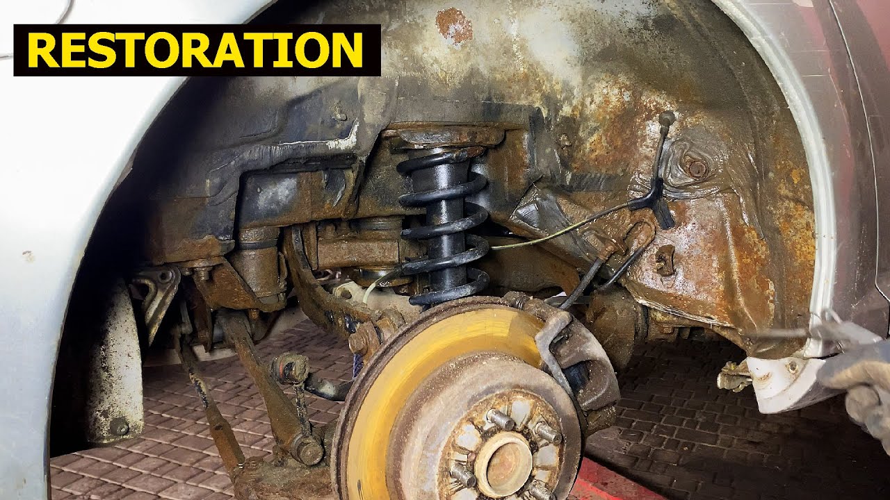 Restoration Rusty Car Bottom Body - Toyota Avensis 2006 - YouTube