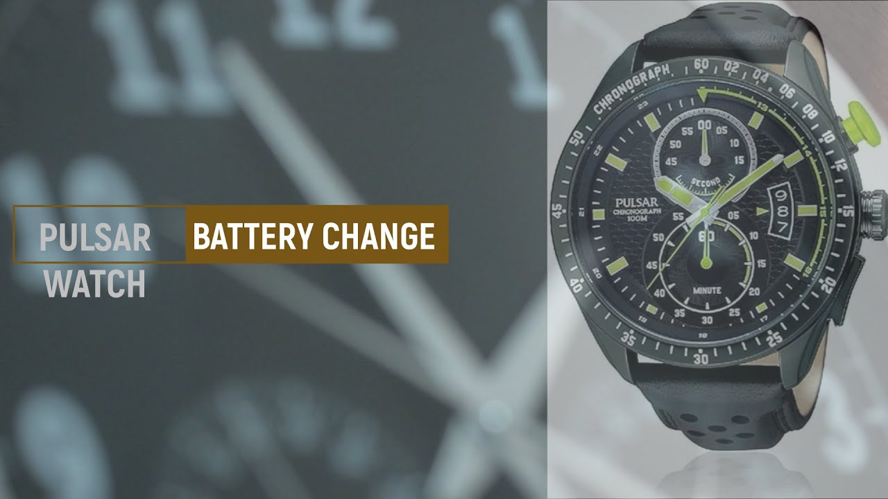 How to change the battery of a PULSAR PW4009X1 analog watch - YouTube