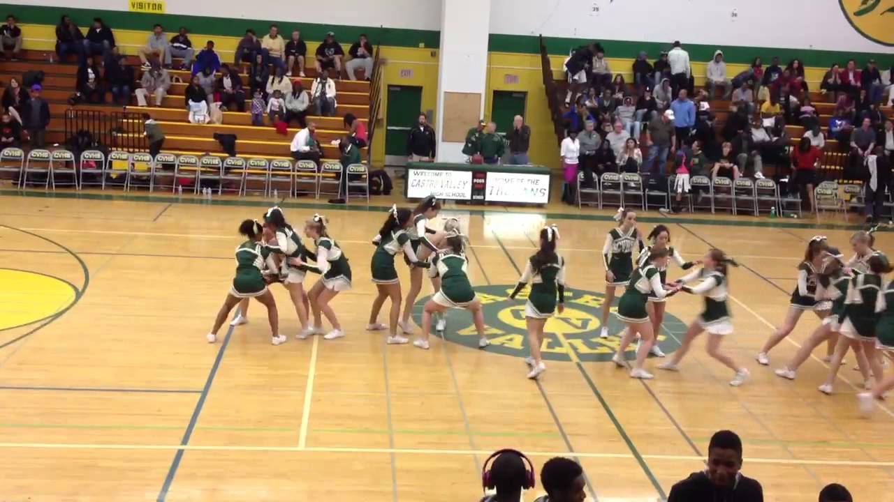 CVHS Senior Night cheer halftime - YouTube