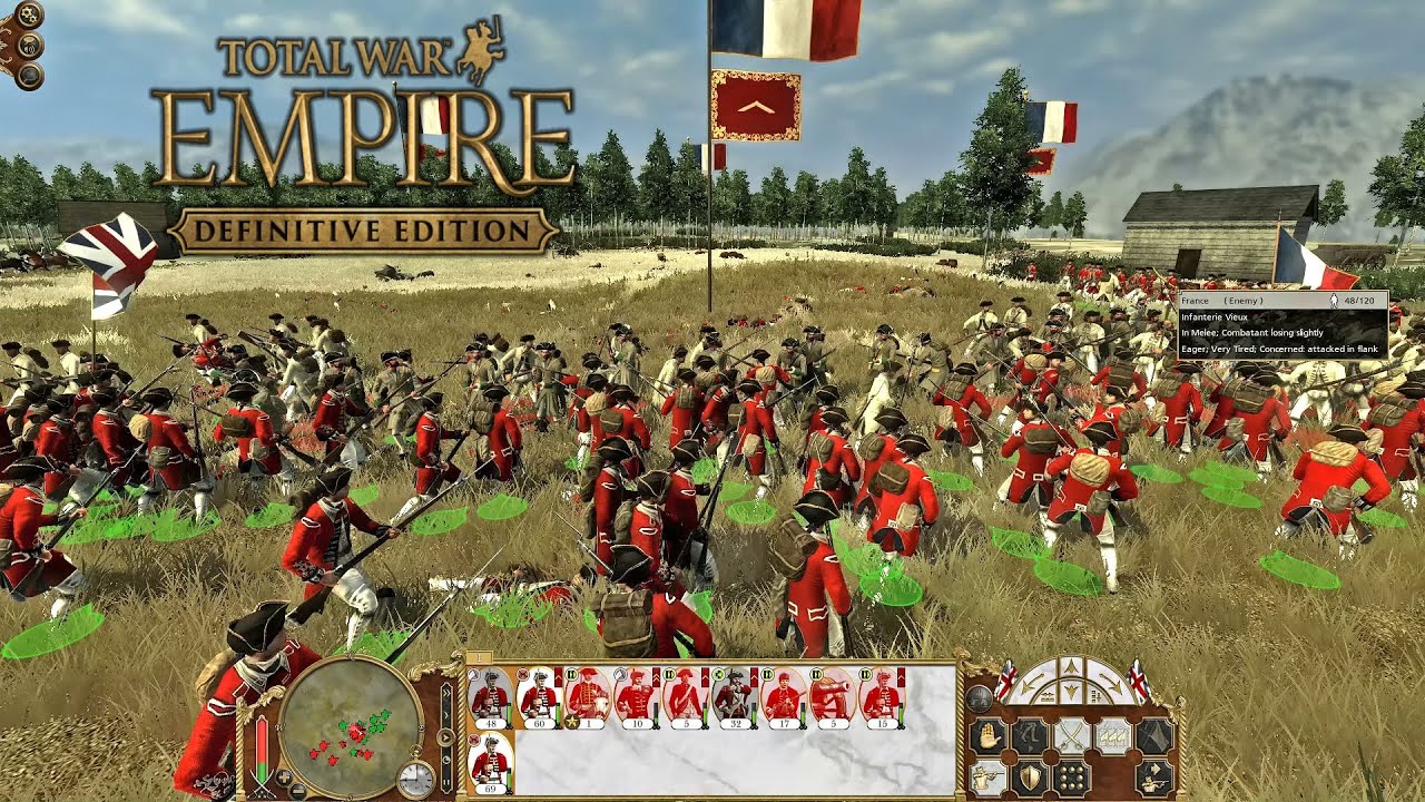 Empire Total War Definitive Edition Gameplay : England vs France - YouTube