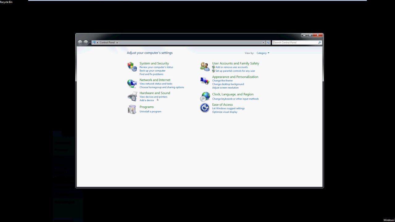 how to access system and security - YouTube