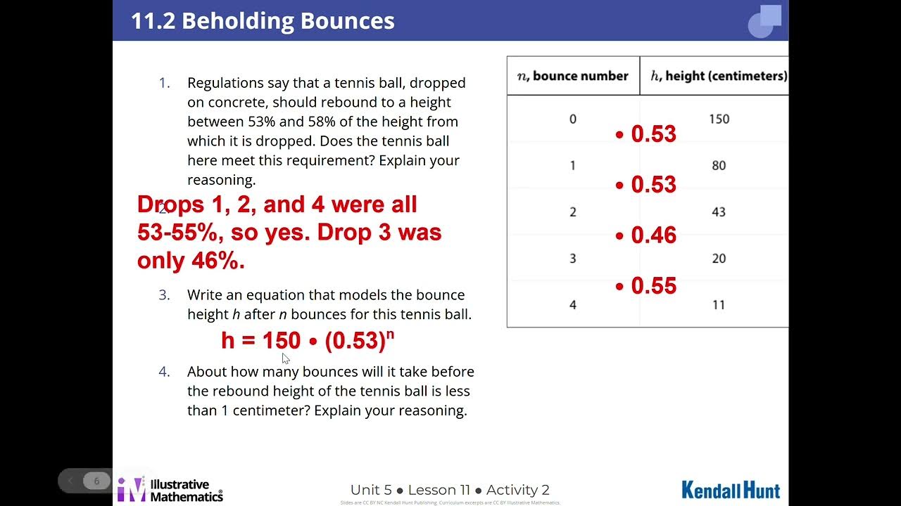 Mrs. Loose Unit 5 Lesson 11 - Modeling Exponential Behavior - YouTube