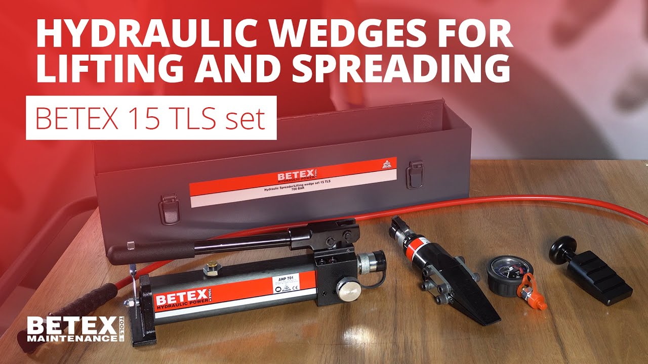 Hydraulic wedge for (vertical) lifting and spreading - BETEX 15 TLS set ...