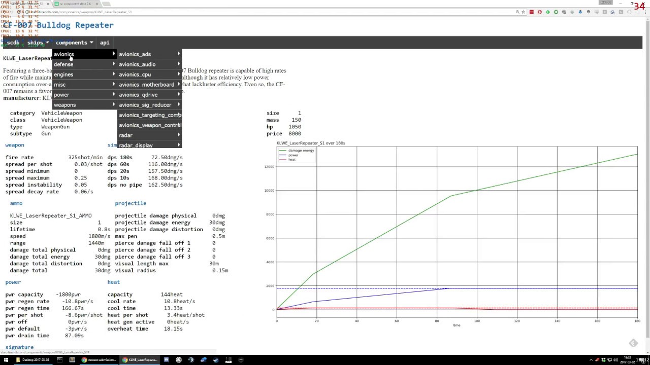 Starcitizendb.com and Component Spreadsheets Overview - YouTube