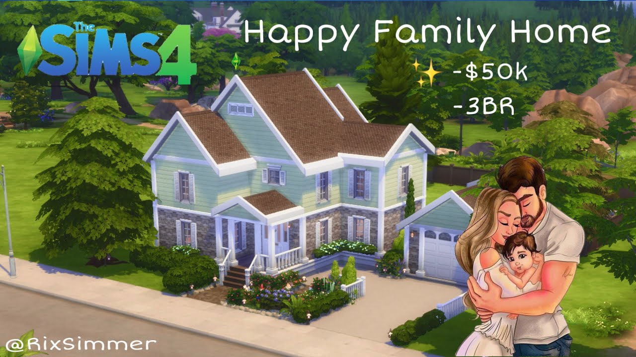 Happy Homestead 👪 Family Home//The Sims 4: Speed Build - YouTube
