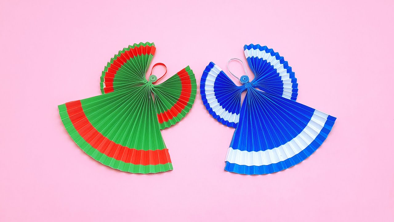 How to Make a Paper Angel for Christmas Decorations | DIY Christmas ...