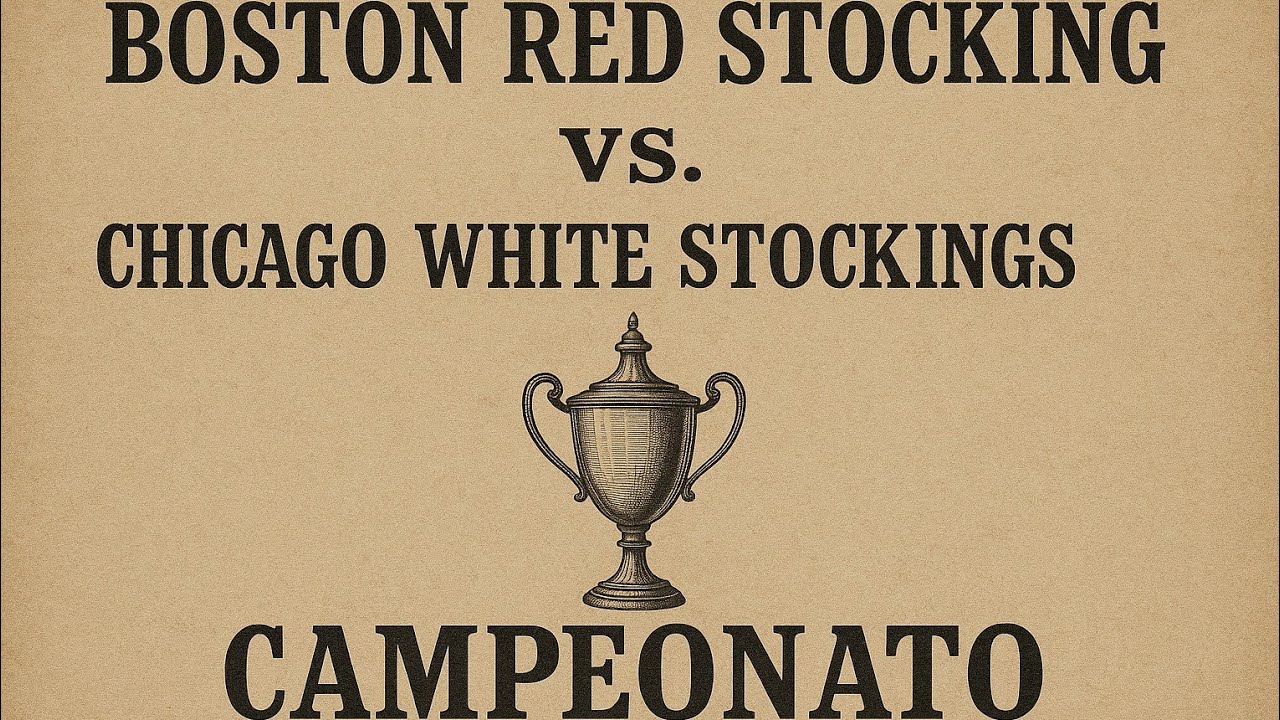 🏆 Campeonato Final 1875: Boston Red Stocking vs Chicago White Stockings ...