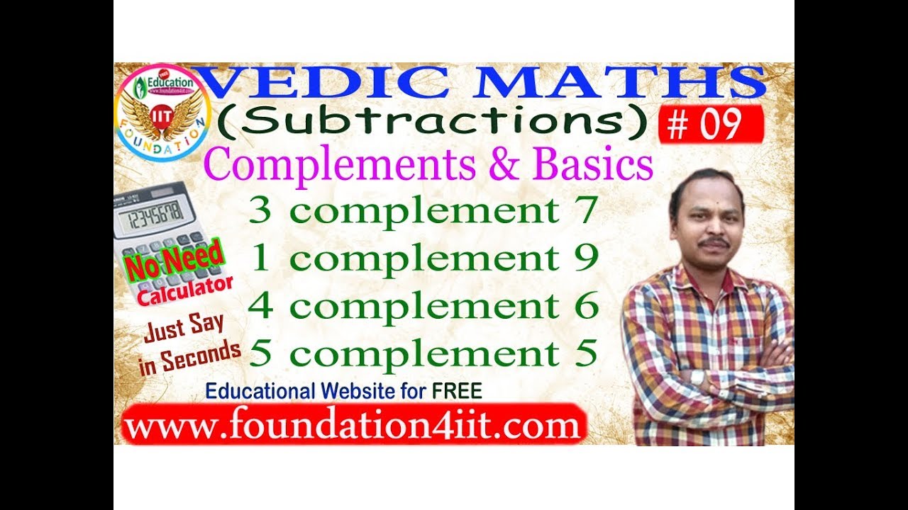 Subtractions Basics || Vedic Maths! # 09 || - YouTube