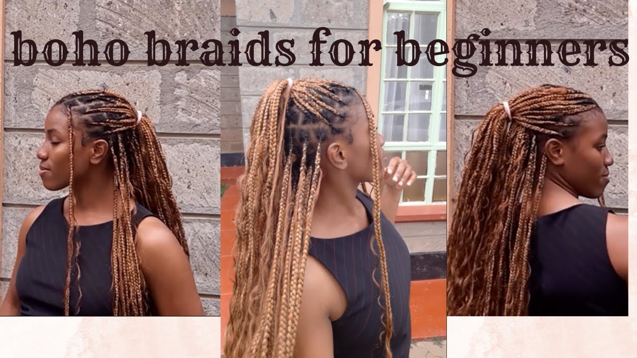 Braid with me:KNOTLESS BOHEMIAN BRAIDS |boho braids| knotless braids ...
