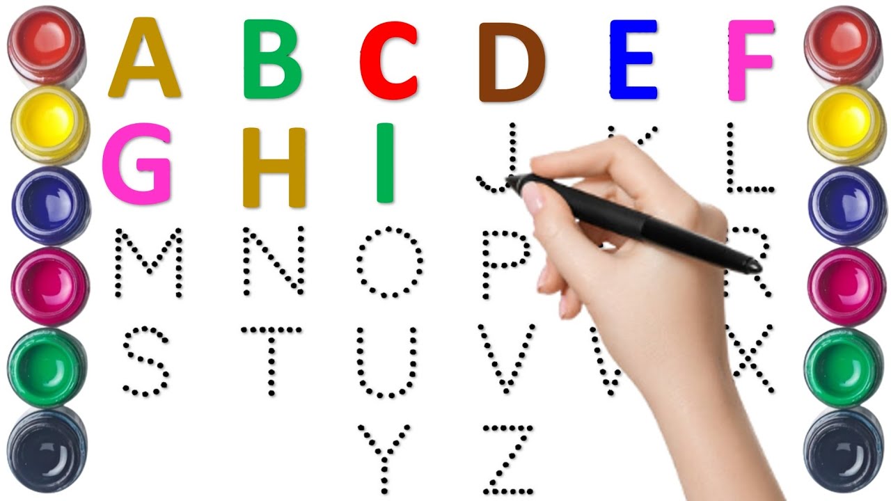 A to Z alphabet for kids, kids rhymes, collection for writing along ...
