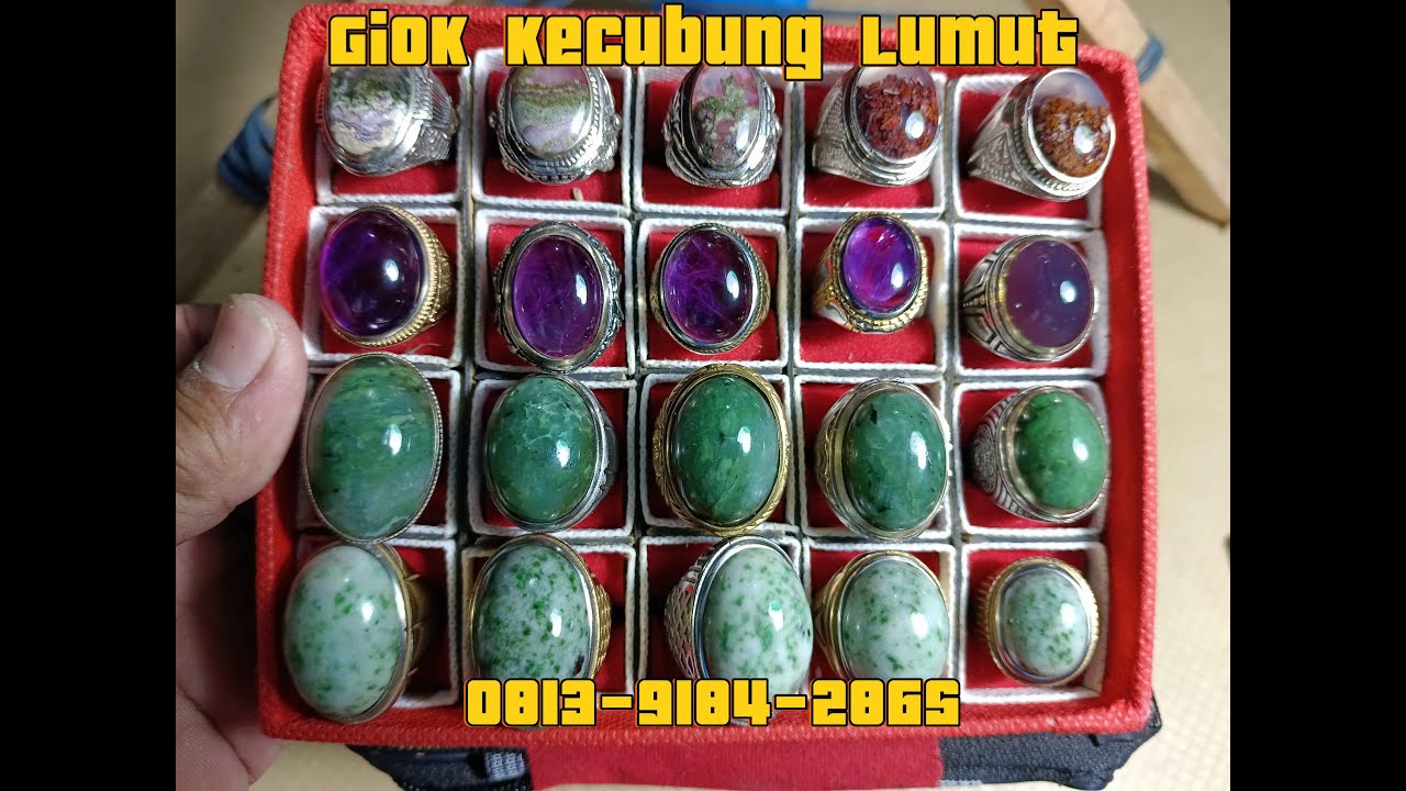 Batu Akik Giok Kecubung Dan Lumut #073 - YouTube