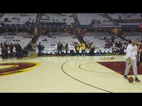 Kyrie Machine pre game warm up   Cavs Pacers game 1