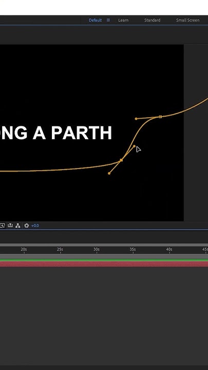 MAKE TEXT ALONG A PATH IN ADOBE AFTER EFFECT - YouTube