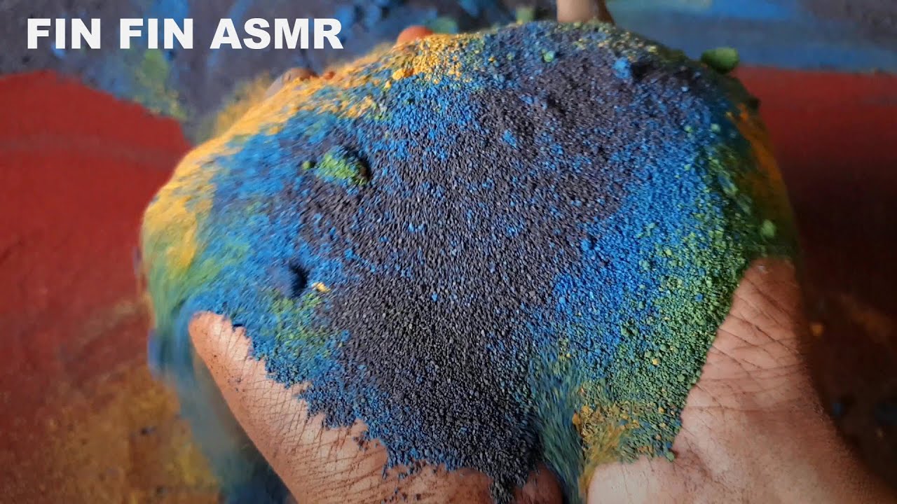 🌈ASMR Satisfying Colorful Sand Play #357🌈 - YouTube
