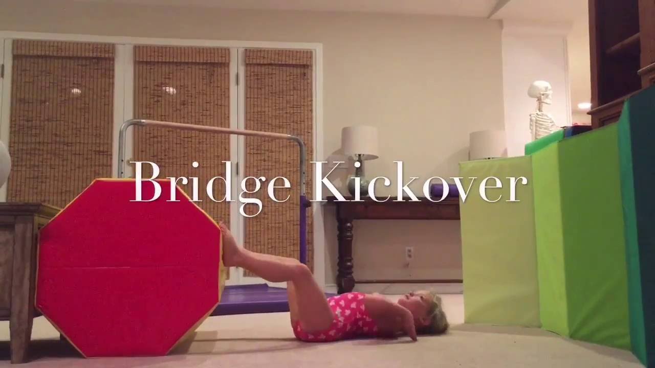 4 Year old Toddler Gymnast Does a Bridge kickover Gymnastics Kensington ...
