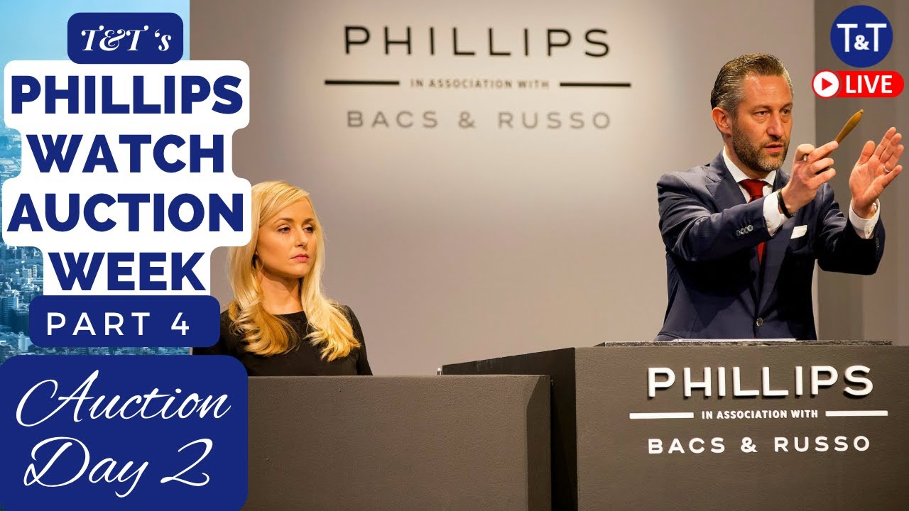Phillips watch auction live. Rolex, Patek, Omega, Cartier - YouTube