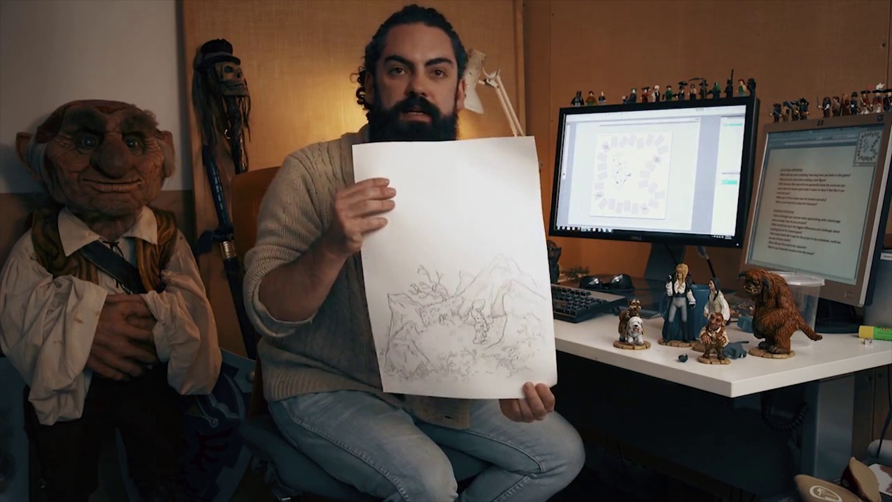 Labyrinth interview with Johnny Fraser-Allen: Painting - YouTube