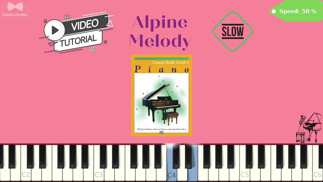 Alpine Melody (page.8) _ Alfred's Basic Piano Library Level 3 _ Lesson ...