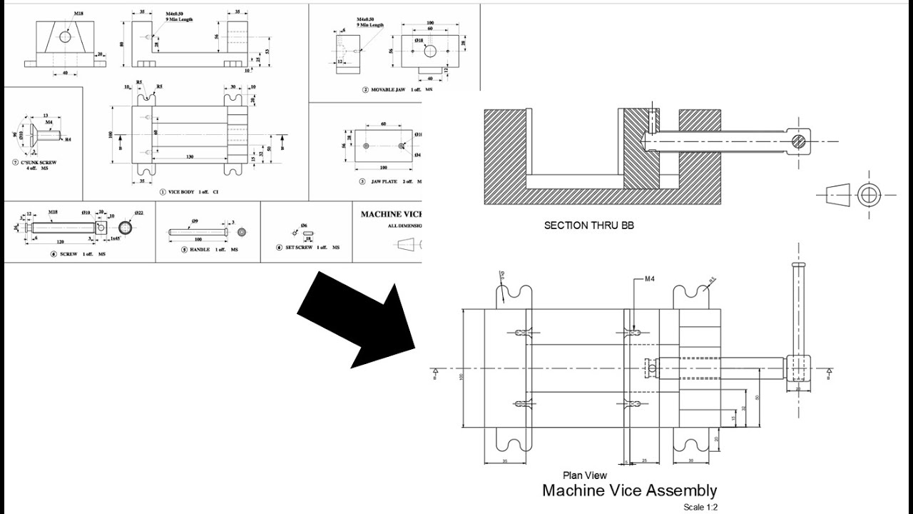 2012 Q2 Technical Drawing Assembly Mechanical Drawing Paper 2 - YouTube