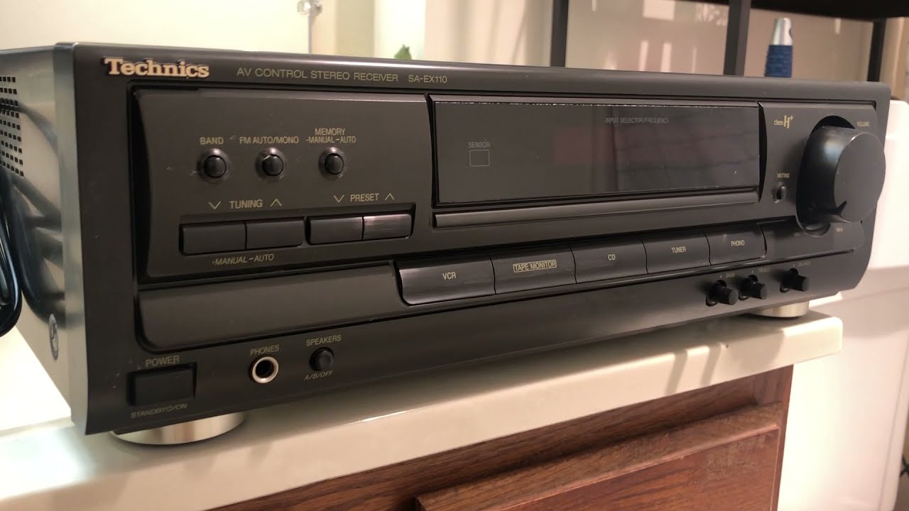 Technics SA-EX110 2-Channel AM/FM AV Control Stereo Receiver - YouTube