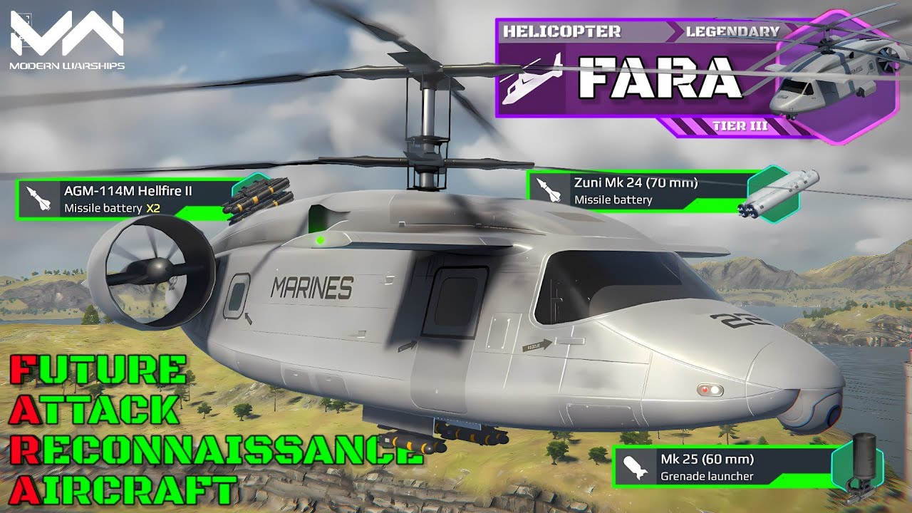 FARA New Helicopter Full Review and Test | Modern Warships - YouTube