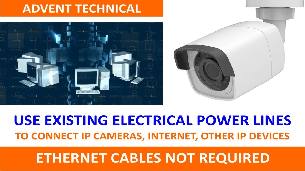 CCTV Networking Over Electrical Lines | Powerline Adaptor | network ...