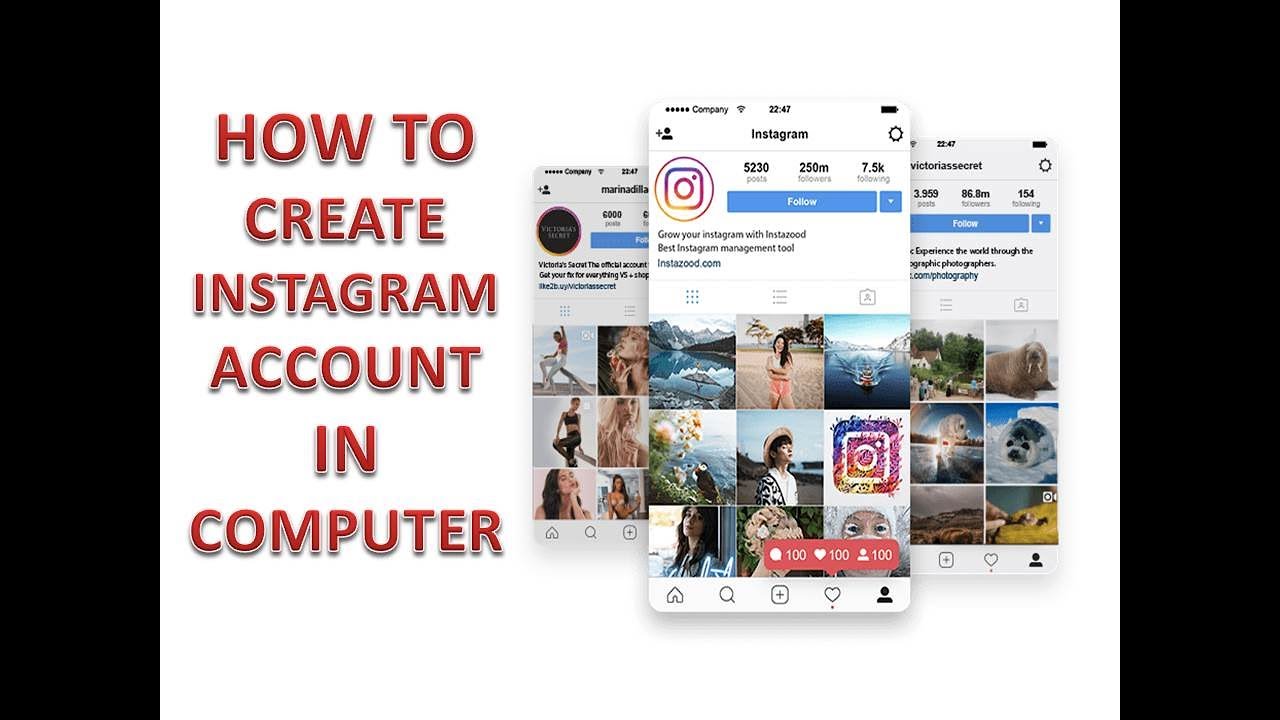 how to create Instagram account in computer without phone number 2020 ...
