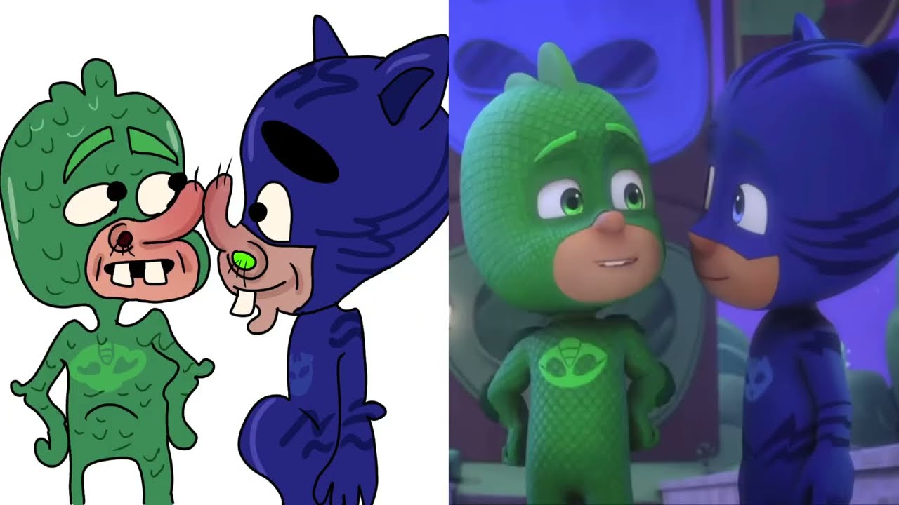 PJ masks drawing memes 💢baby pjs, gecko,catboy,awlet meme 💢cartoon meme ...