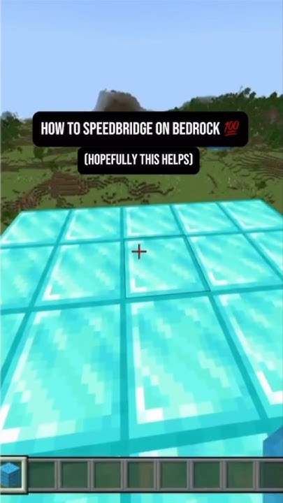 How to speed-bridge in Minecraft Bedrock 🔥💯 #subscribe # ...