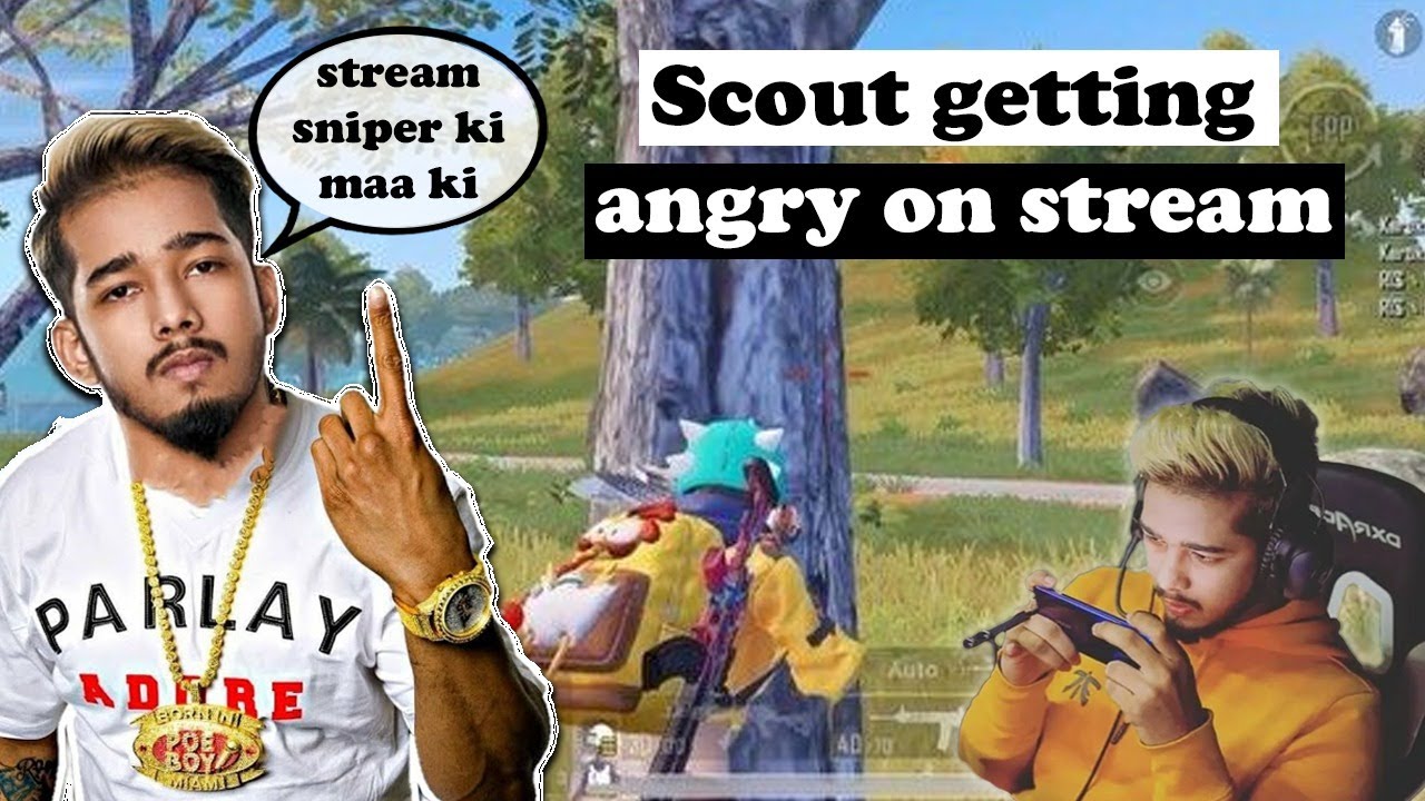 Scout Getting Angry on Live Stream: Indian Pubg Streamer Rage Moments ...