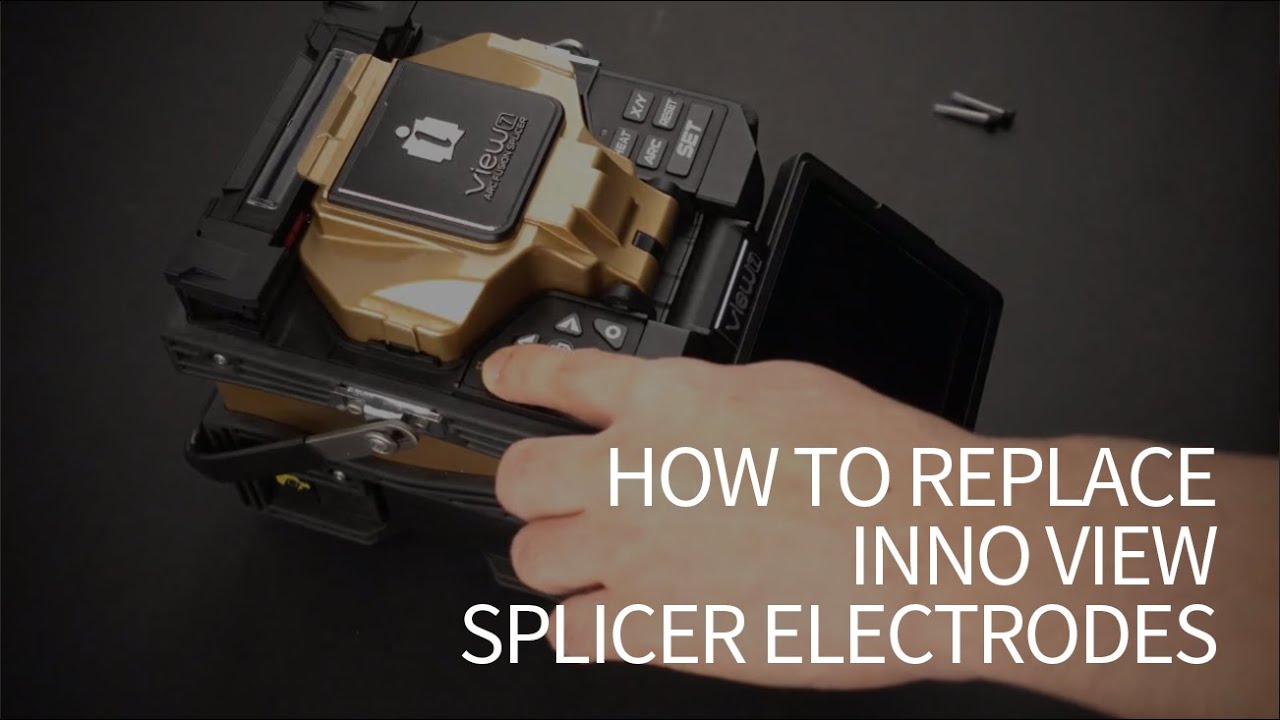 How to replace INNO VIEW Splicer Electrodes INNO Instrument - YouTube
