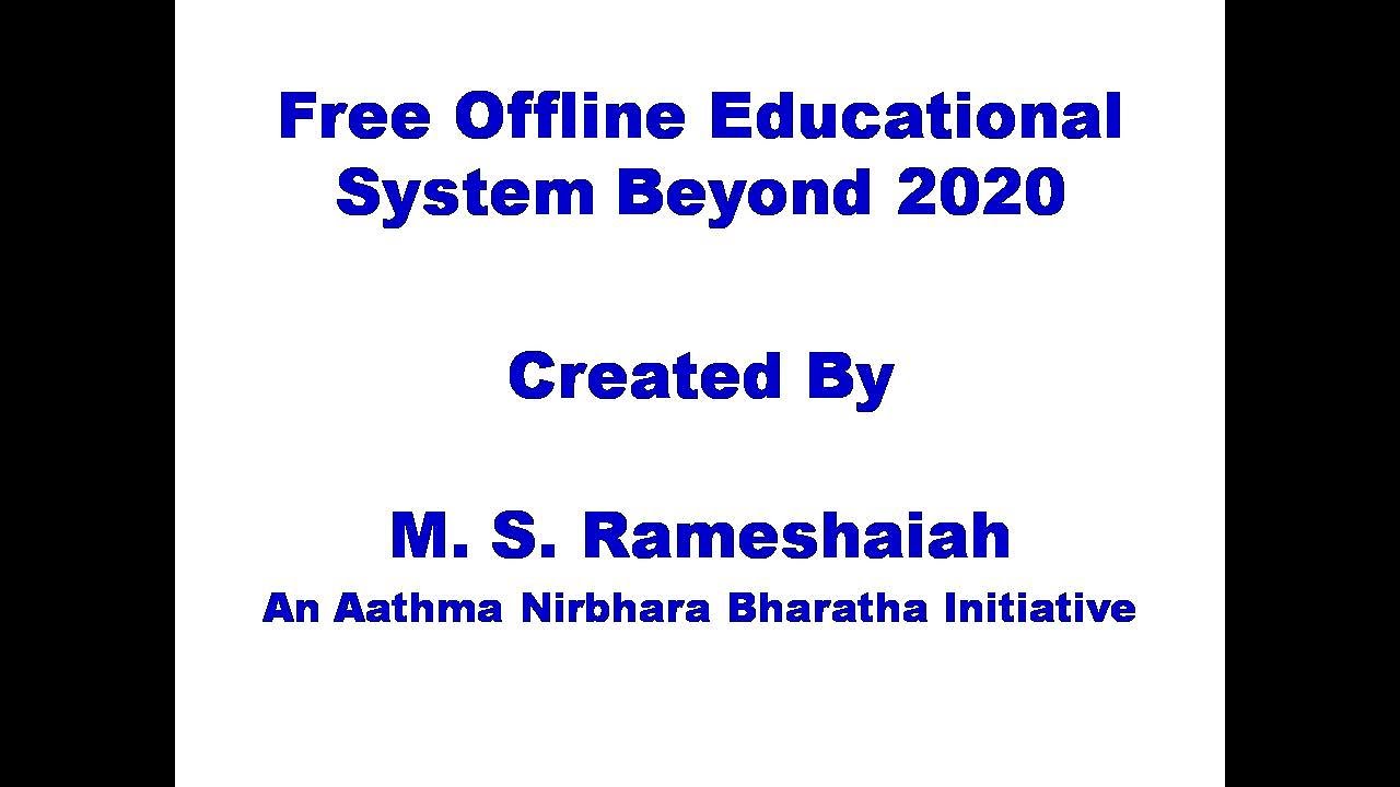 Free Offline Educational System Beyond 2020 - YouTube