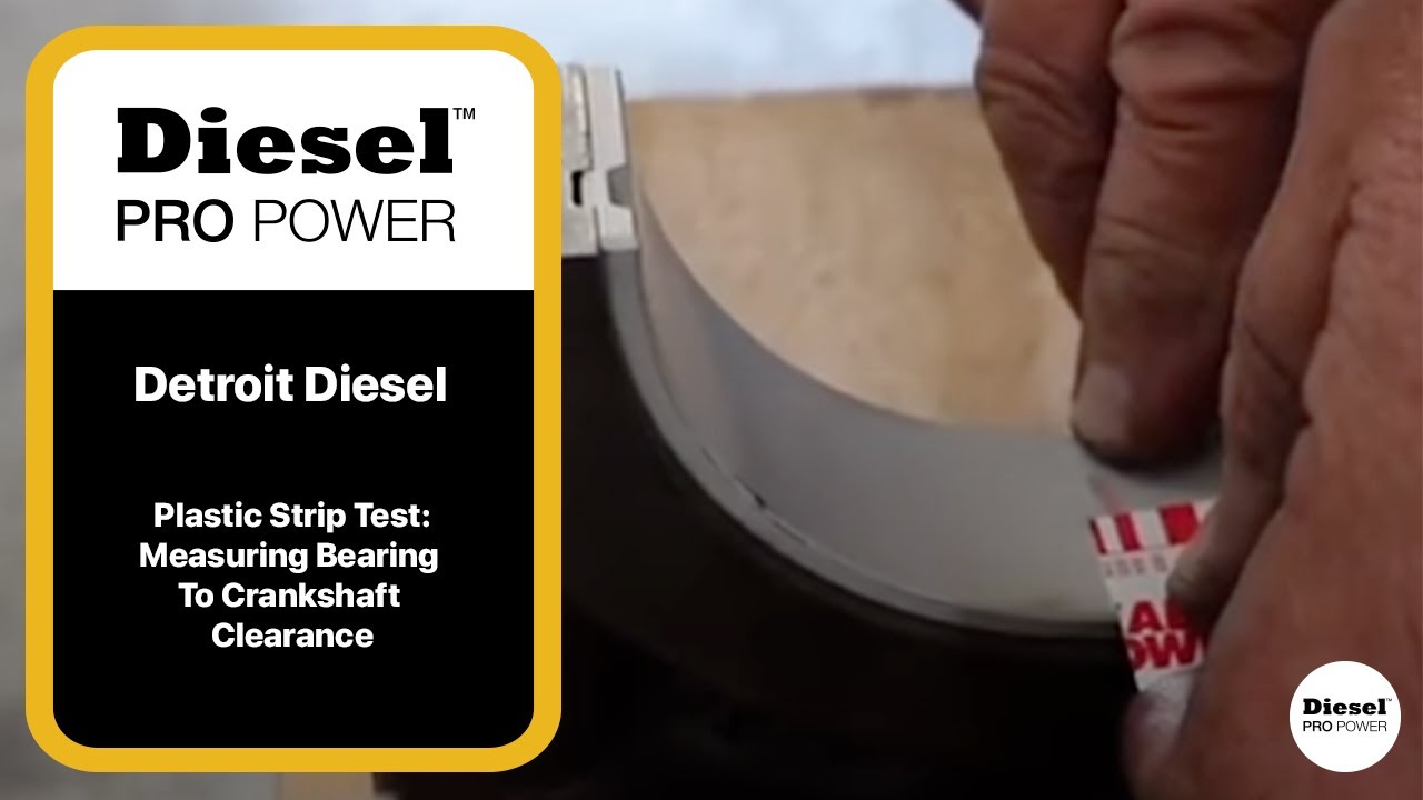 Plastic Strip Test - Measuring Bearing To Crankshaft Clearance ...